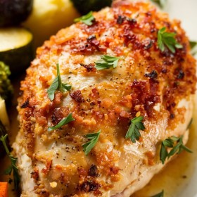 15-Minute Baked Parmesan Garlic Chicken Breast – Cover and Simmer